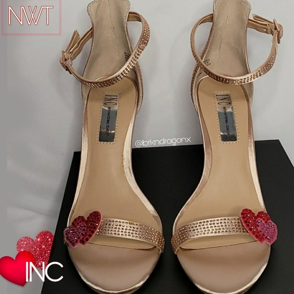 INC International Concepts | Shoes | Nwt Heart Heels Open Toe Sandal ...